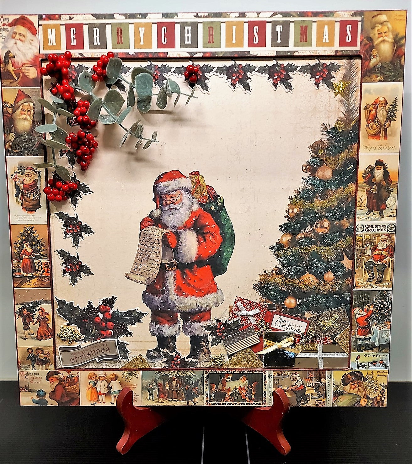 Merry & Made Yuletide Treasures ...Yuletide Santa – Wood & Wonder